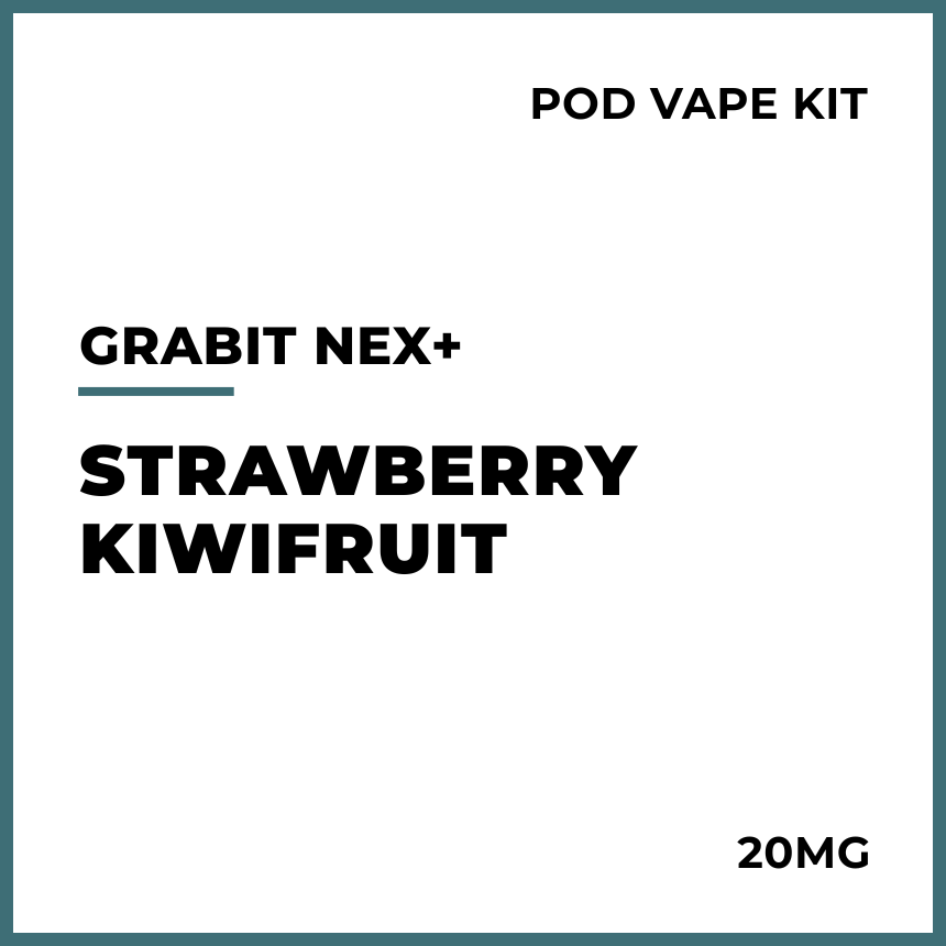 Grabit NEX+ Disposable Pod Vape Kit - Strawberry Kiwifruit – VAPELAB
