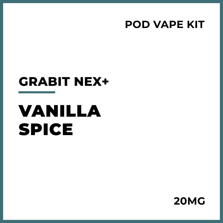 Shop Grabit NEX+ Disposable Pod Vape Kit - Vanilla Spice – VAPELAB