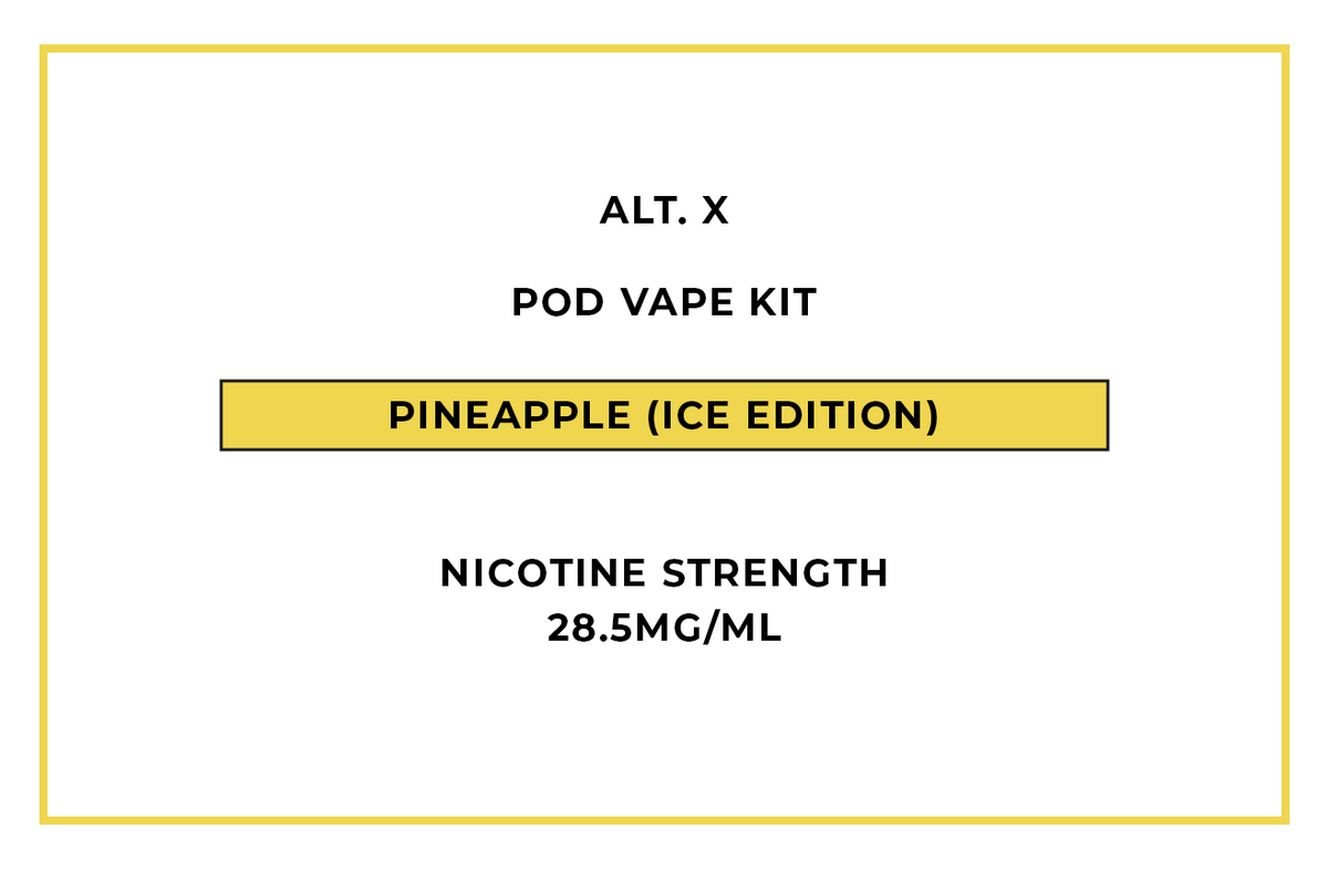 Buy alt. X Pod Vape Kit - Pineapple (Ice Edition) – VAPELAB